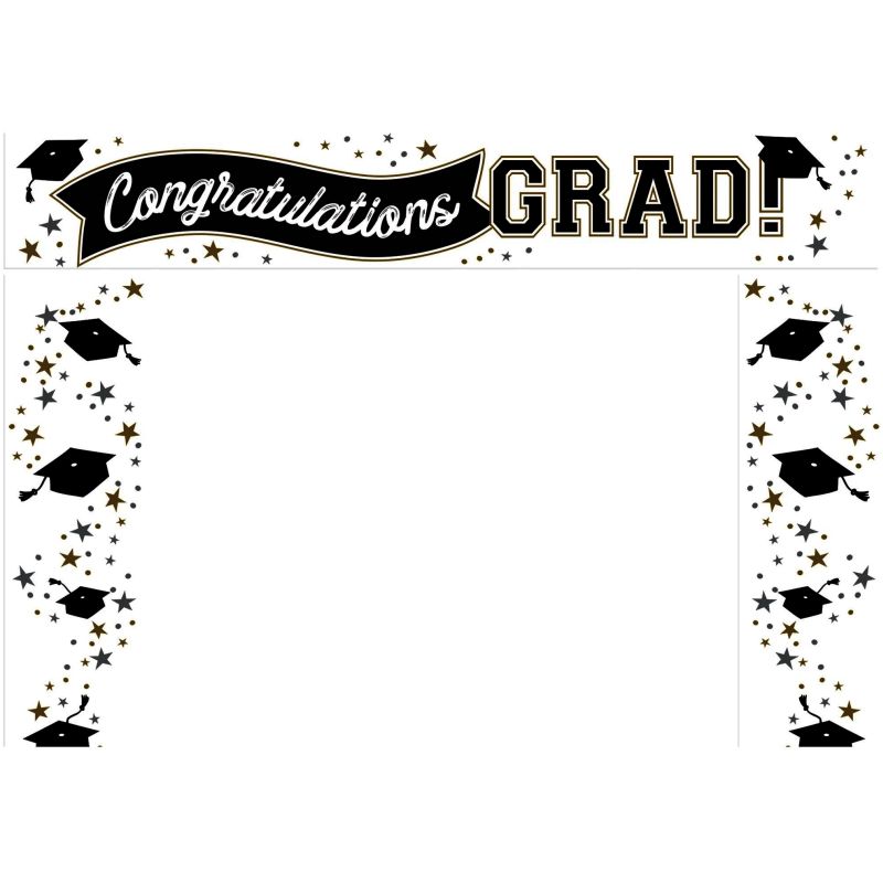 Graduation Scene Setter Photo Backdrop: Party at Lewis Elegant Party ...