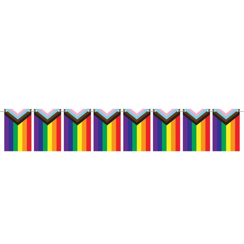 Rainbow Pride Flag Pennant Streamer: Party at Lewis Elegant Party ...