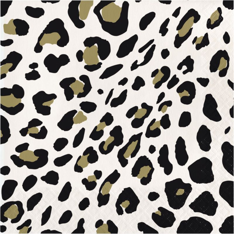 Leopard Print Lunch Napkins: Party at Lewis Elegant Party Supplies ...