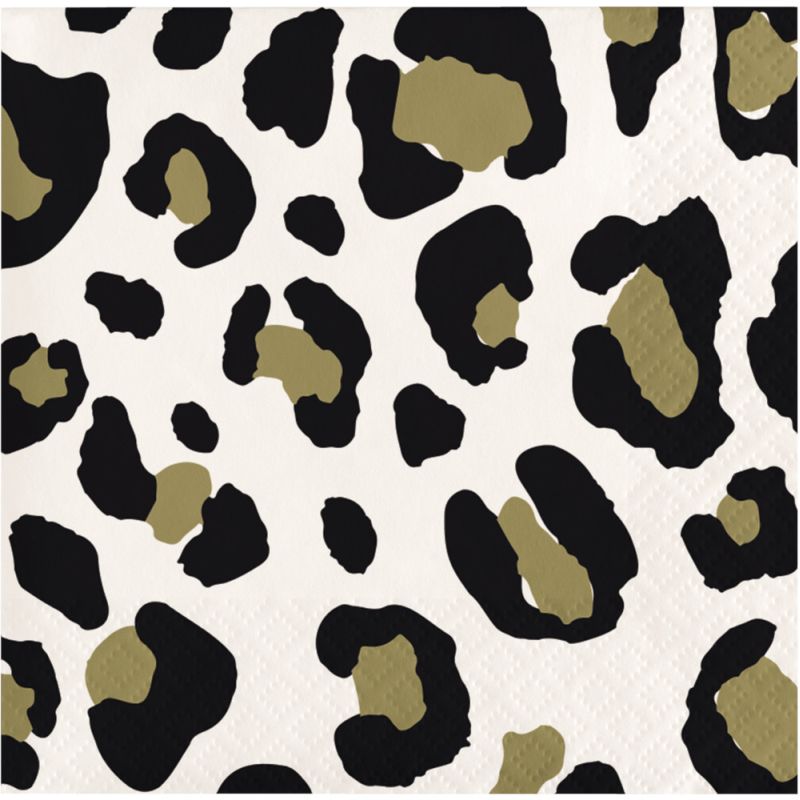 Leopard Print Beverage Napkins: Party at Lewis Elegant Party Supplies ...