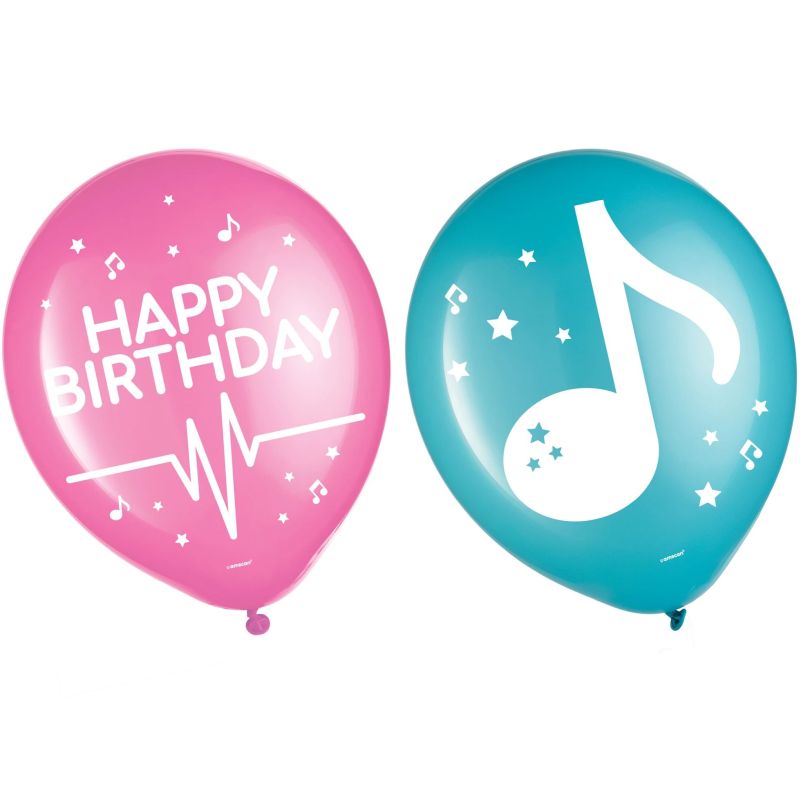 Internet Famous Birthday Musical Notes 12-inch Latex Balloons: Party at ...