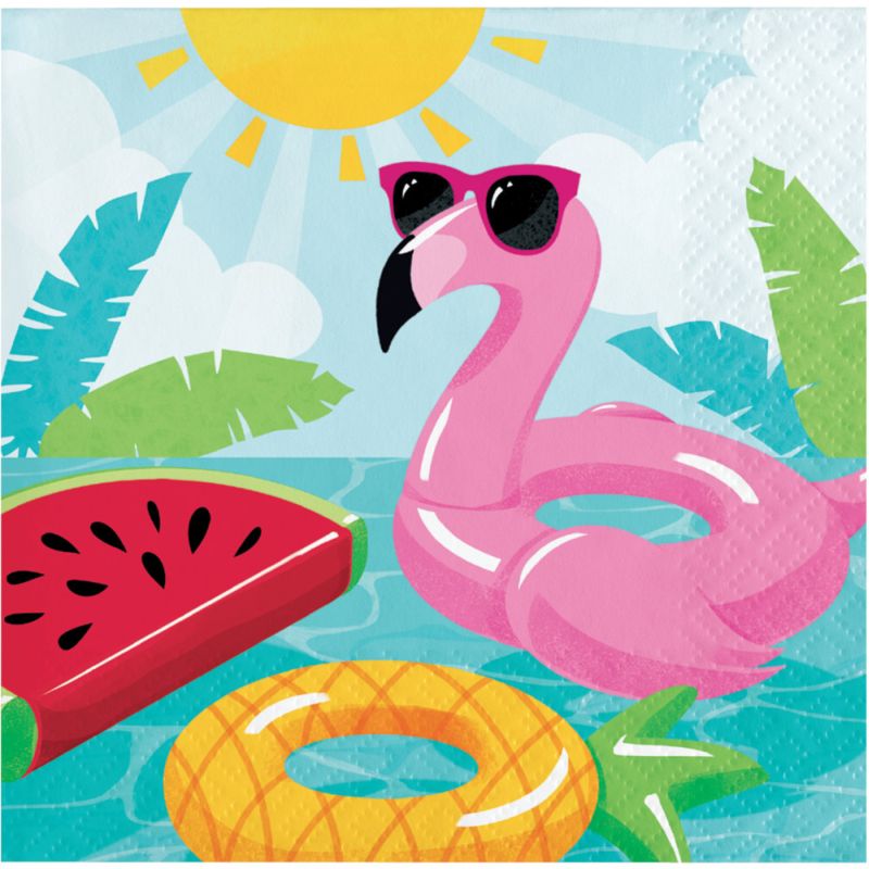 Pool Party Floats Beverage Napkins: Party at Lewis Elegant Party ...