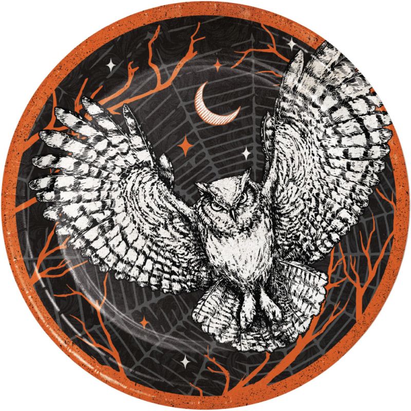 Spooky Halloween Symbols 7-inch Plates: Party at Lewis Elegant Party ...