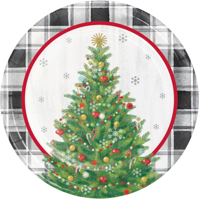 Holiday Tree 7-inch Plates: Party at Lewis Elegant Party Supplies ...