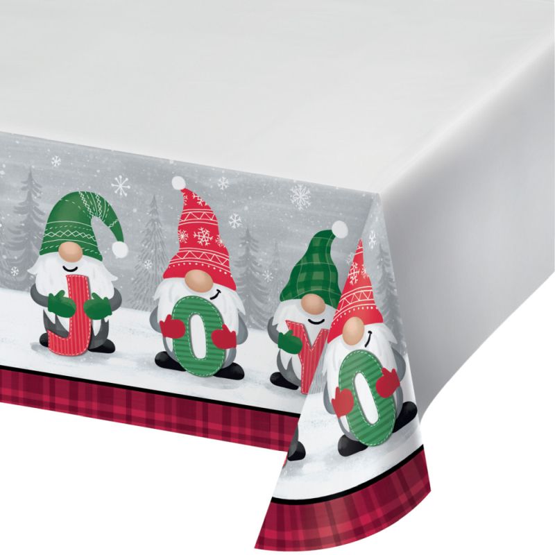 Holiday Gnomes Paper Tablecloth: Party at Lewis Elegant Party Supplies ...
