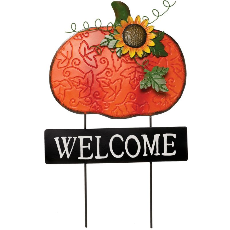 Welcome Pumpkin Shaped Stake Yard Sign: Party at Lewis Elegant Party ...