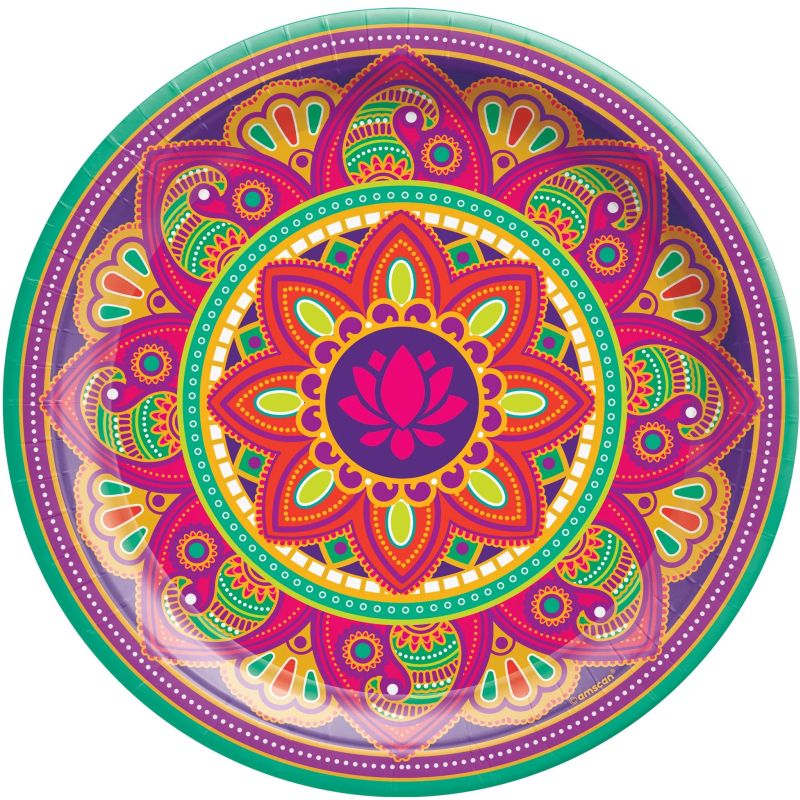 Rangoli Dream Diwali 10.5" Plates: Party at Lewis Elegant Party ...