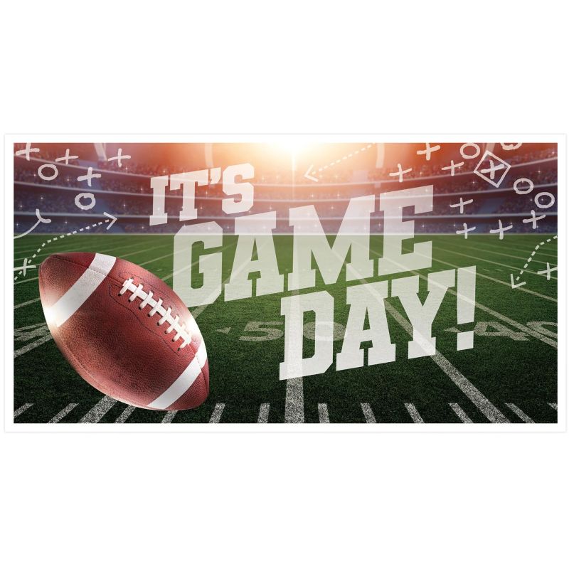 Football Game Day Large Banner: Party at Lewis Elegant Party Supplies ...