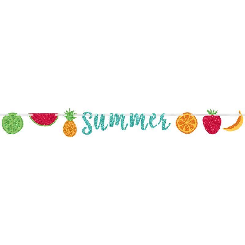 Summer Fruit Ribbon Letter Banner: Party at Lewis Elegant Party ...