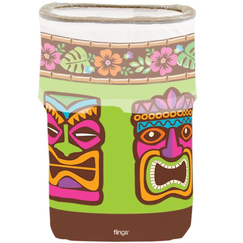 Tiki 13 Gallon Trash Fling Bin: Party at Lewis Elegant Party Supplies ...