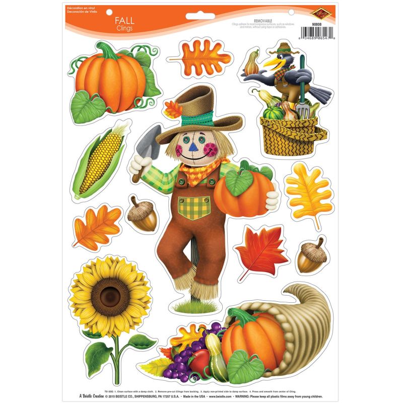 Fall Window Clings #2: Party at Lewis Elegant Party Supplies, Plastic ...