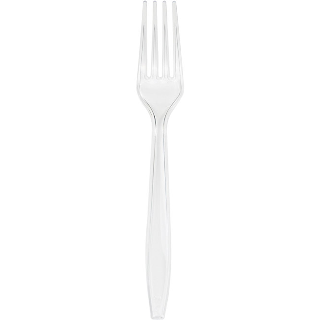 Clear Heavy Duty Premium Plastic Forks: Party at Lewis Elegant Party ...