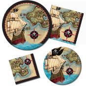 Pirate Treasure Paper Plates & Napkins: Party at Lewis Elegant Party ...
